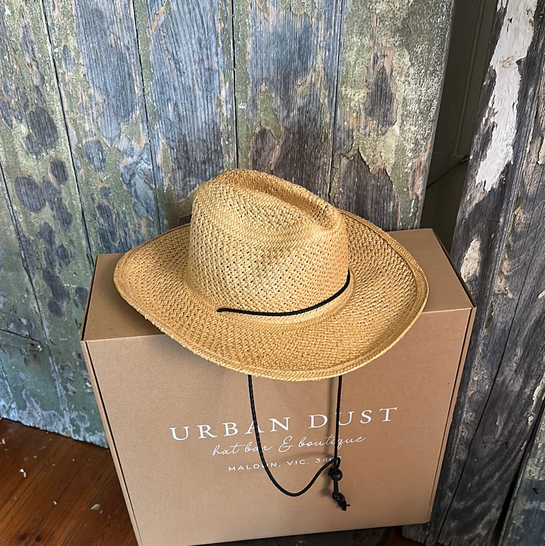 Urban Dust Cowgirl Straw Hat 5232B | Urban Dust Hat Bar & Boutique